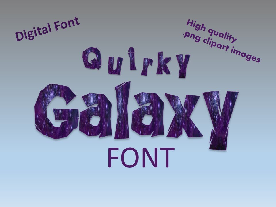 High Quality Cosmic Fonts! - Etsy