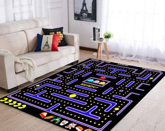 Pacman Area Rug - Etsy