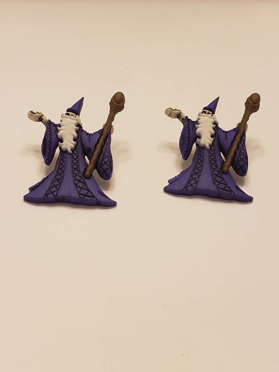 Mythical Wizard & More Stud Earrings - Etsy