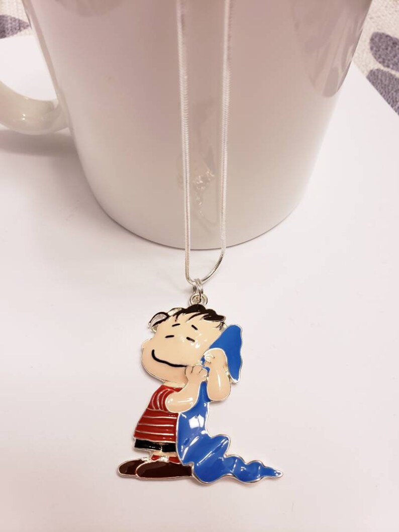 Charlie Brown Snoopy And Friends Chunky Enamel Pendant Silver Etsy