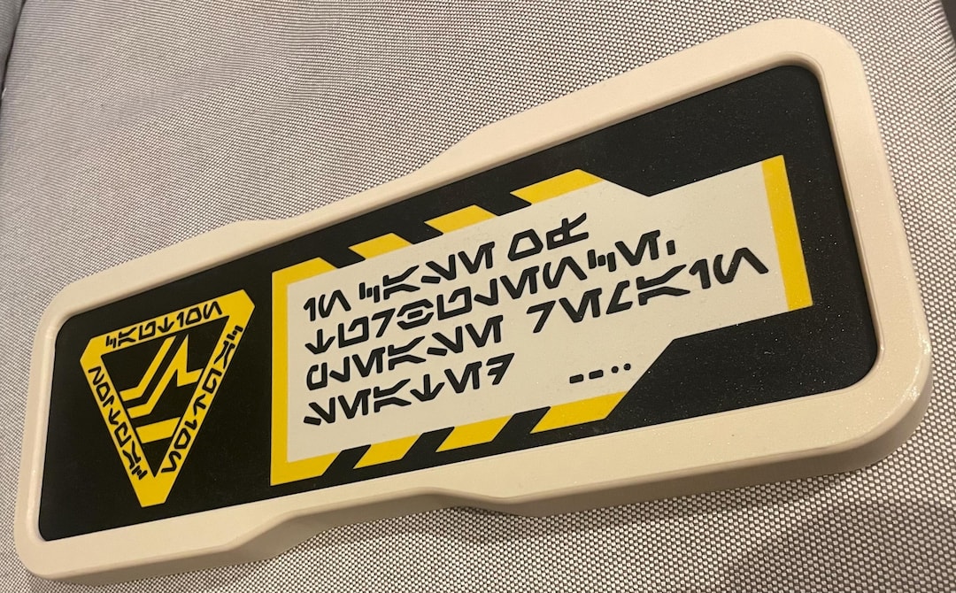 Caution Sign Halcyon Starcruiser - Etsy