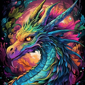 Best Seller 200 Fantasy Dragon Color Pages for Adults and Kids ...