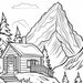 Best Seller 100 House on Mountain Coloring Pages Adult and Kid Coloring ...