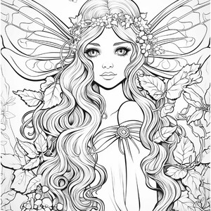 Forest Fairy Coloring Pages for Adult - 100 Pages Adult and Kid ...