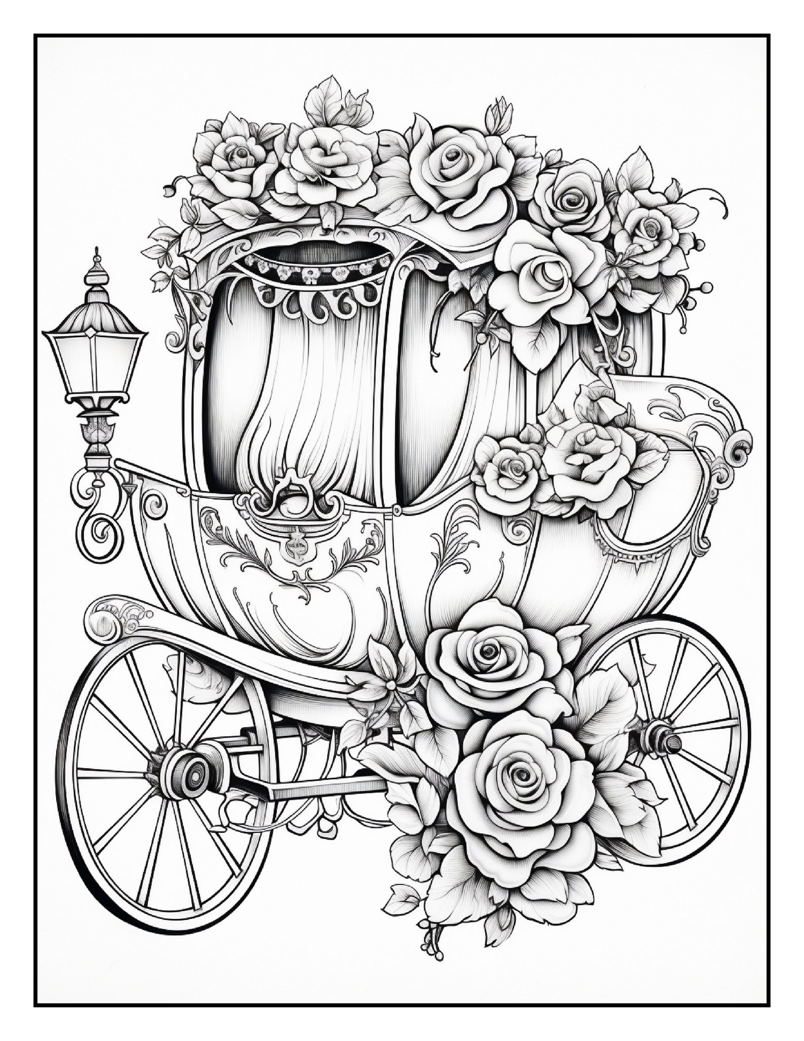 300 Vintage Fairytale Coloring Pages - Adult and Kid Coloring Pages ...