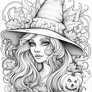 220 Witches Coloring Pages Halloween for Adults Coloring Pages ...