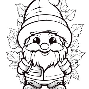 200 Cute Autumn Gnomes Coloring Pages - Adult and Kid Coloring Pages ...