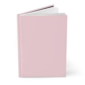 Plain Light Pink Pastel Pink Baby Pink Journal Hardcover Notebook, 5.75 ...