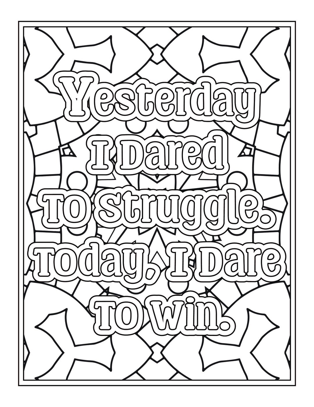25 Breast Cancer Inspiring Quotes Coloring Pages for Adults Printable ...