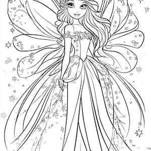100 Fairy Fairies Christmas Coloring Pages Adults and Kids Coloring ...