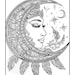 Best Selling Item 100 Boho Chic Moon Coloring Pages Kids and Adults ...