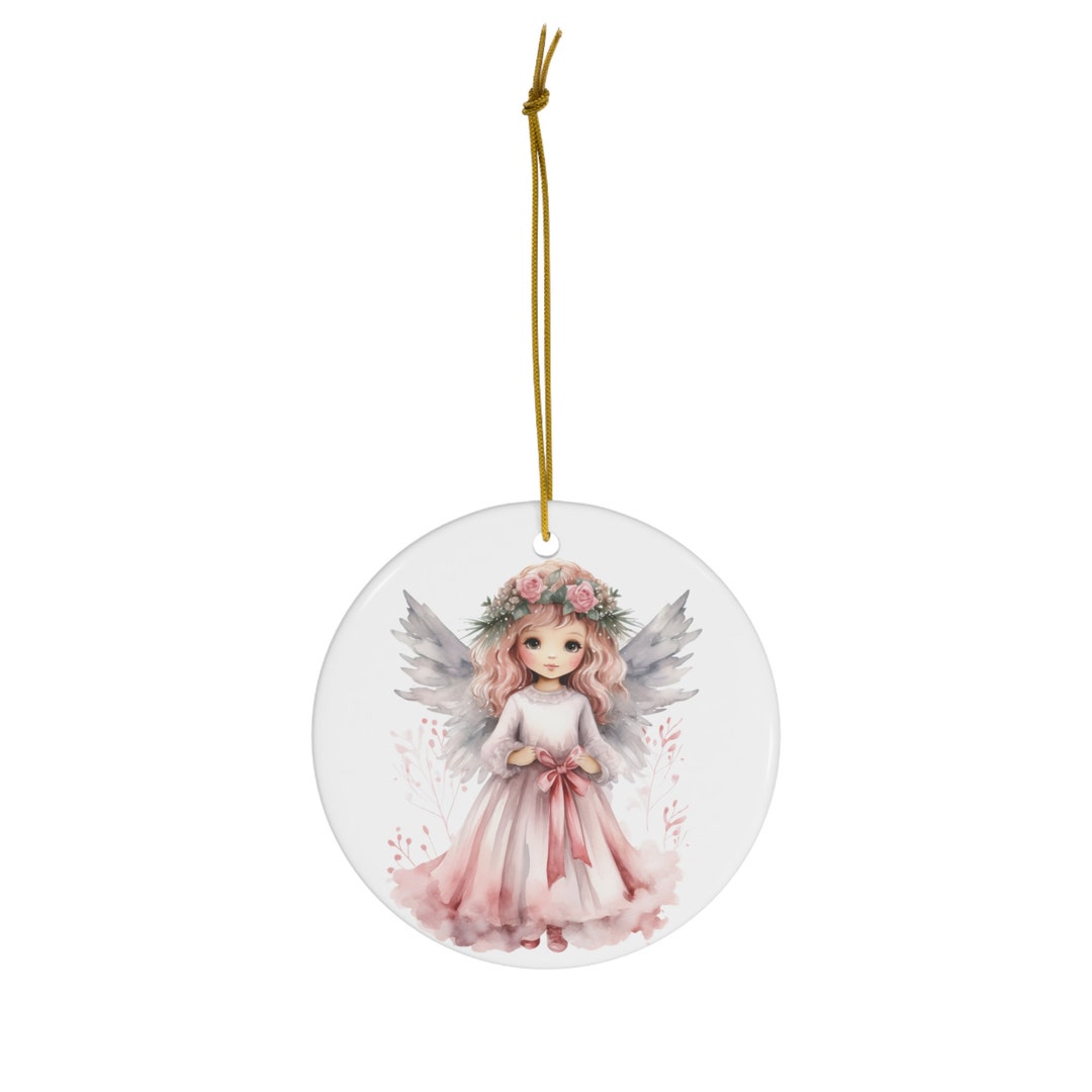 Pink Christmas Angel Ornament Ceramic Best Selling Item Most Popular ...