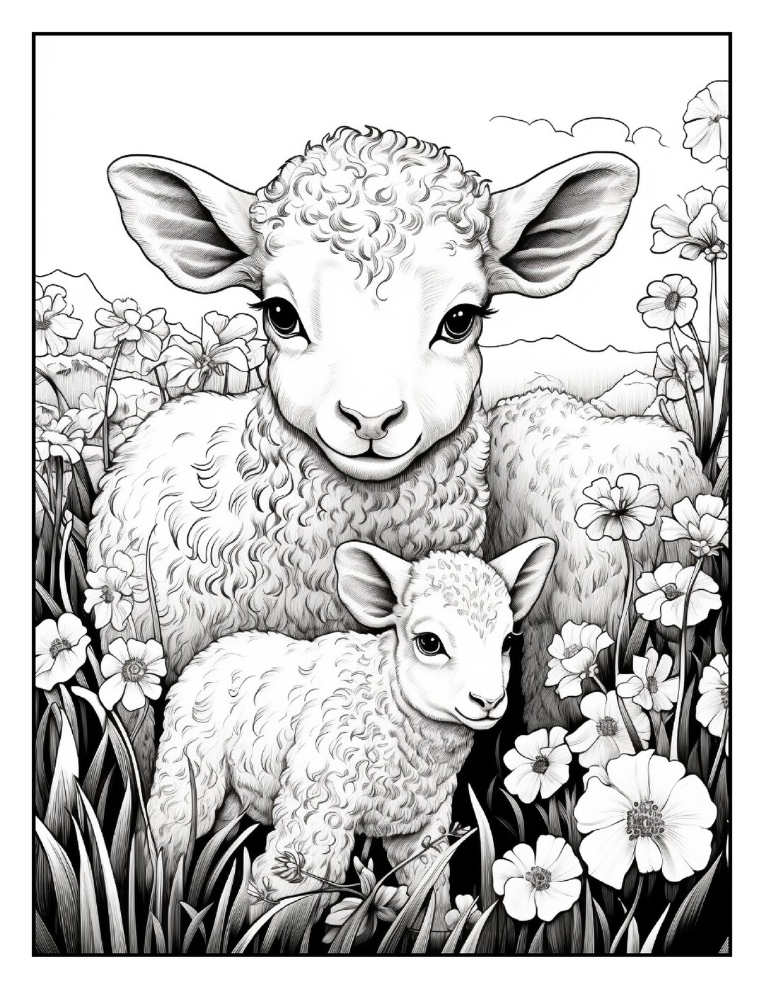 100 Farm Animals Mandala Coloring Pages - Adult and Kid Coloring Pages ...
