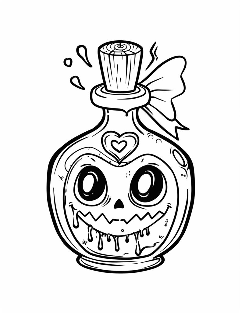 Creepy Scary Valentines Day Coloring Pages: 100 Designs (PDF Download ...