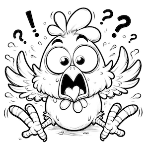 Best Seller 97 Crazy Chicken Funny Coloring Book Pages for Kids ...