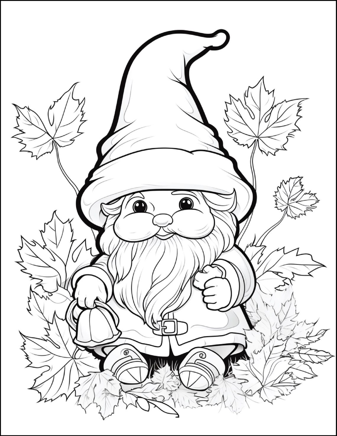 200 Cute Autumn Gnomes Coloring Pages - Adult and Kid Coloring Pages ...