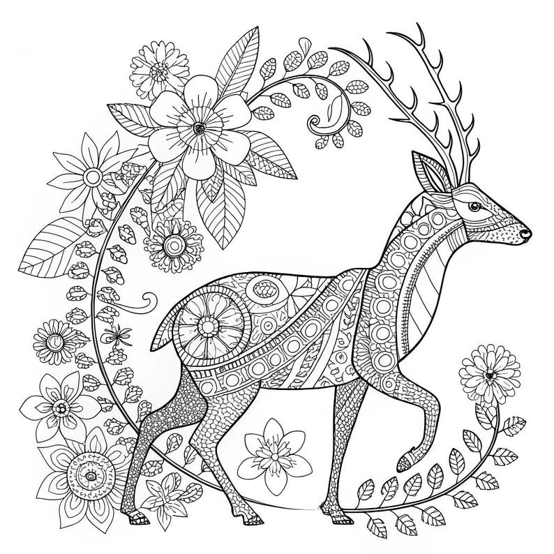 100 Zentangle Animals Coloring Pages Adults Kids Coloring Pages ...