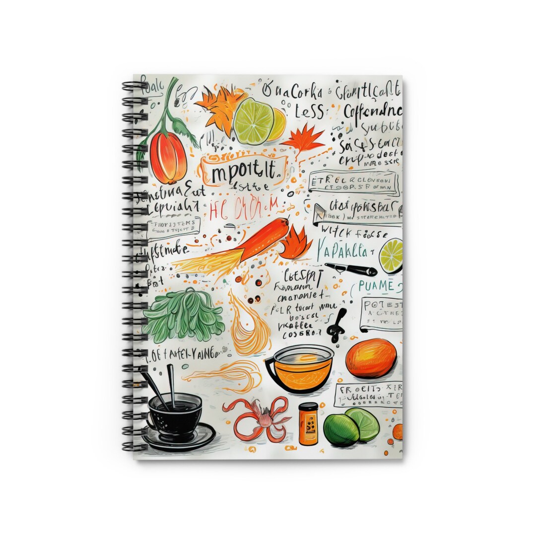 Vintage Food Recipe Notebook 118 Pages Best Selling Item Most Popular ...