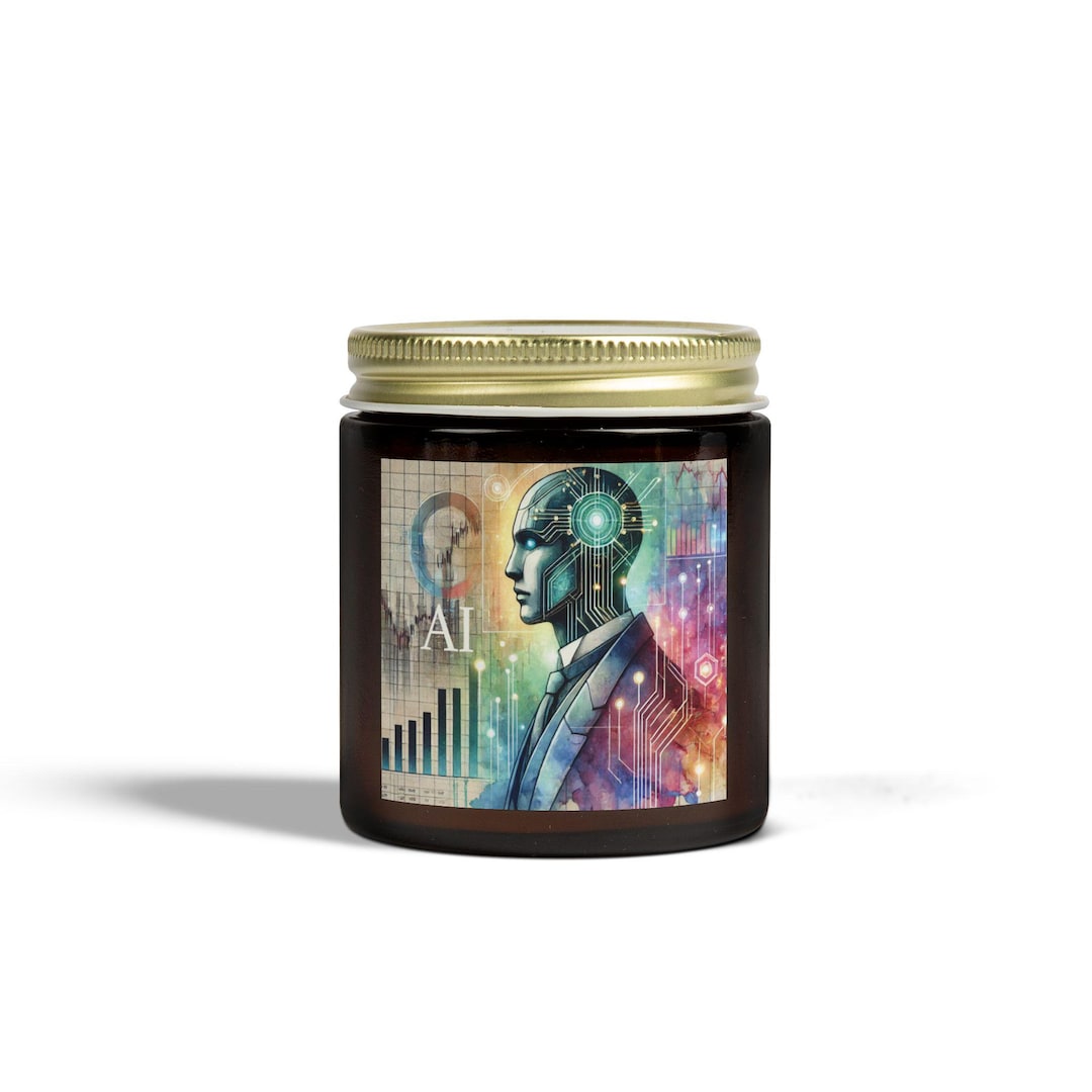 Artificial Intelligence AI Scented Candles Coconut Apricot Wax 4oz, 9oz ...