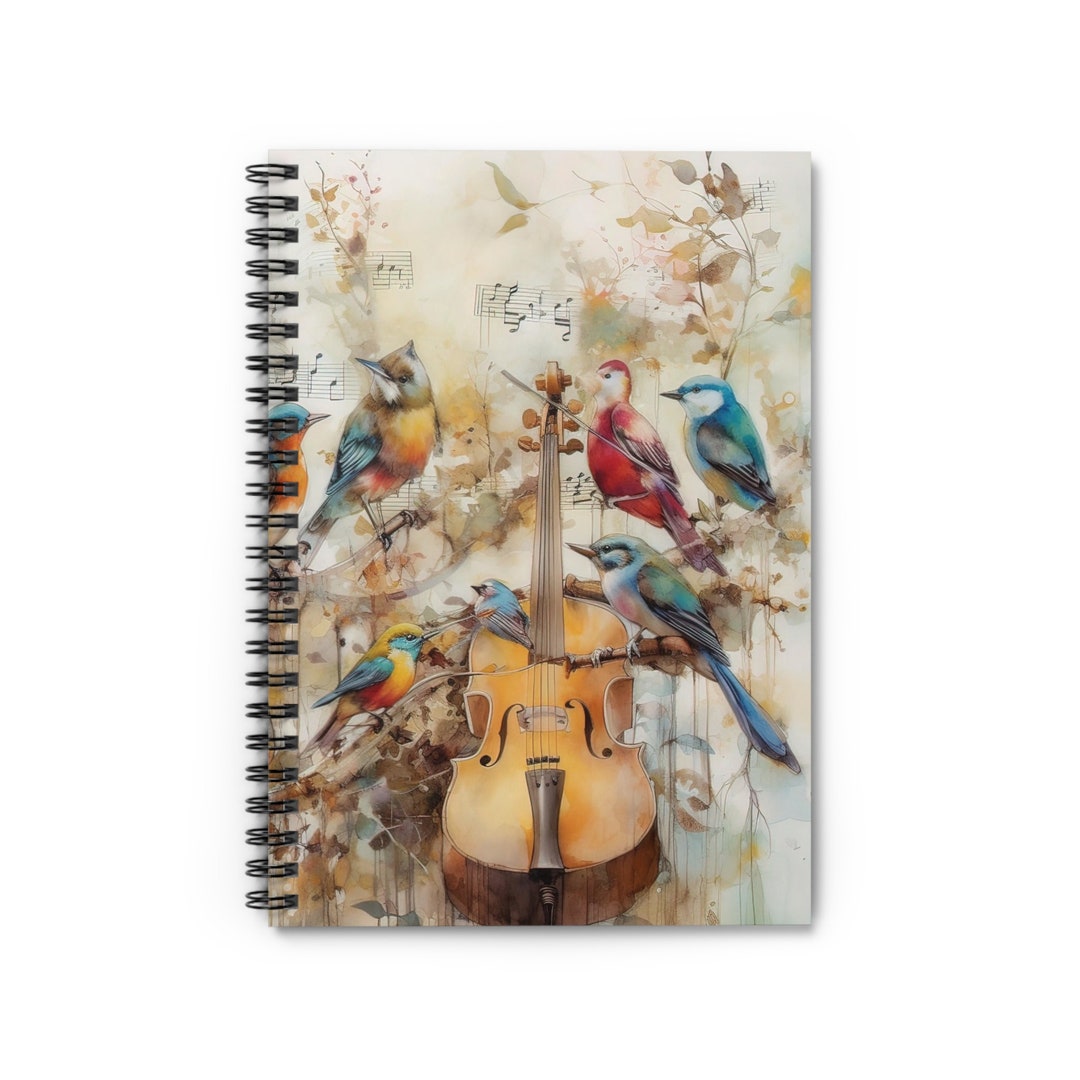 Birds Musical Instrument Notebook 118 Pages Best Selling Item Most ...