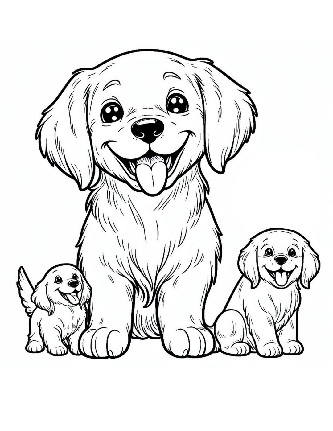 Best Selling 50 Dogs Coloring Pages for Kids and Adults Printable ...