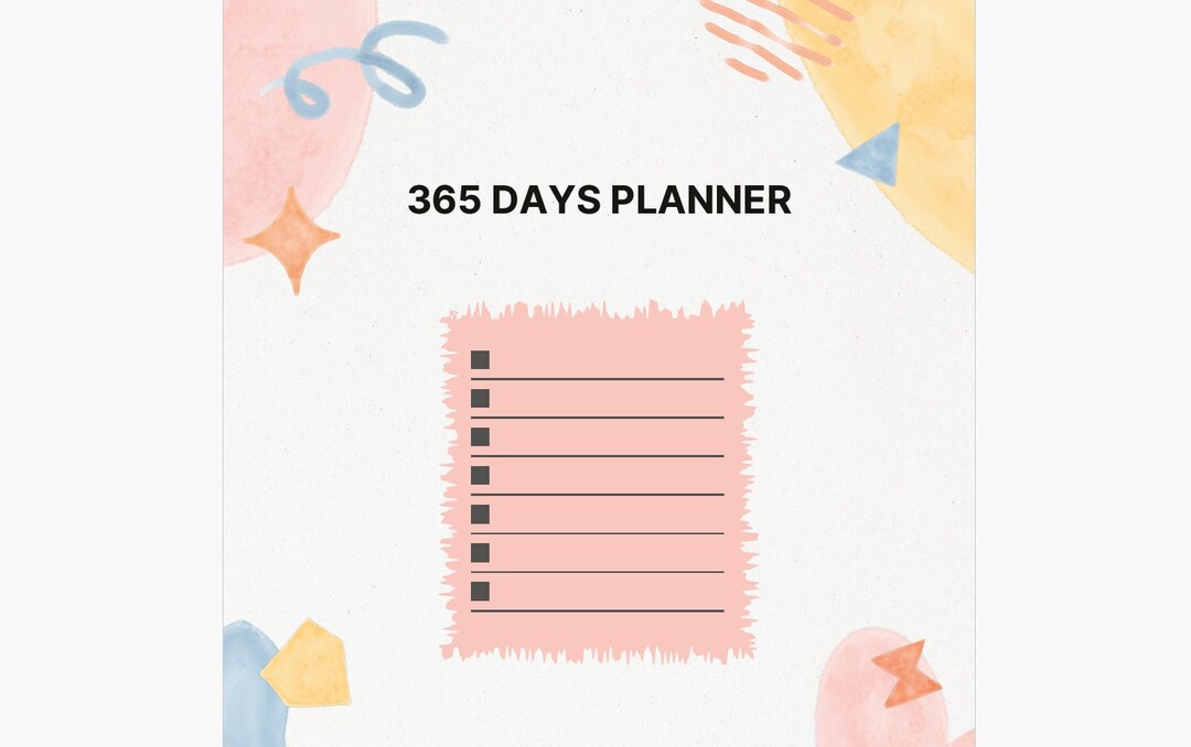 365 Day Planner | 42 Pages of Organization | Printable Digital Instant ...