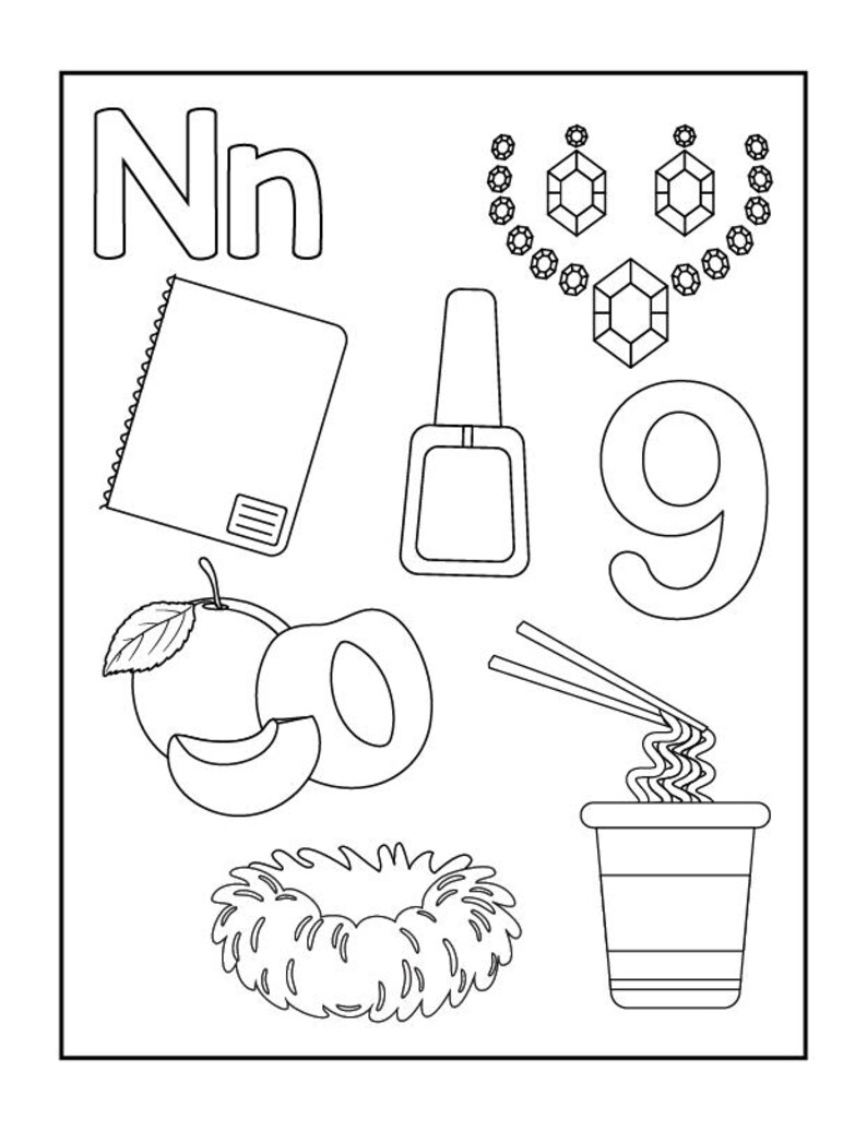 Alphabet Coloring Pages 26 Pages Kids and Adults Printable Instant ...