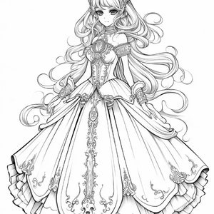Best Seller 300 Anime Princess Coloring Pages Adults Coloring Pages ...