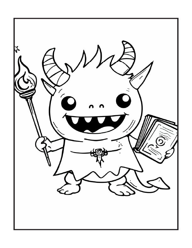 200 Cute Monsters Coloring Pages - Adult and Kid Coloring Pages ...