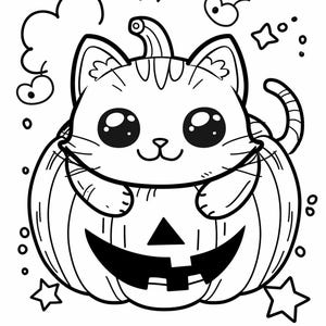 130 Cute Halloween Coloring Book for Kids Coloring Pages Printable ...