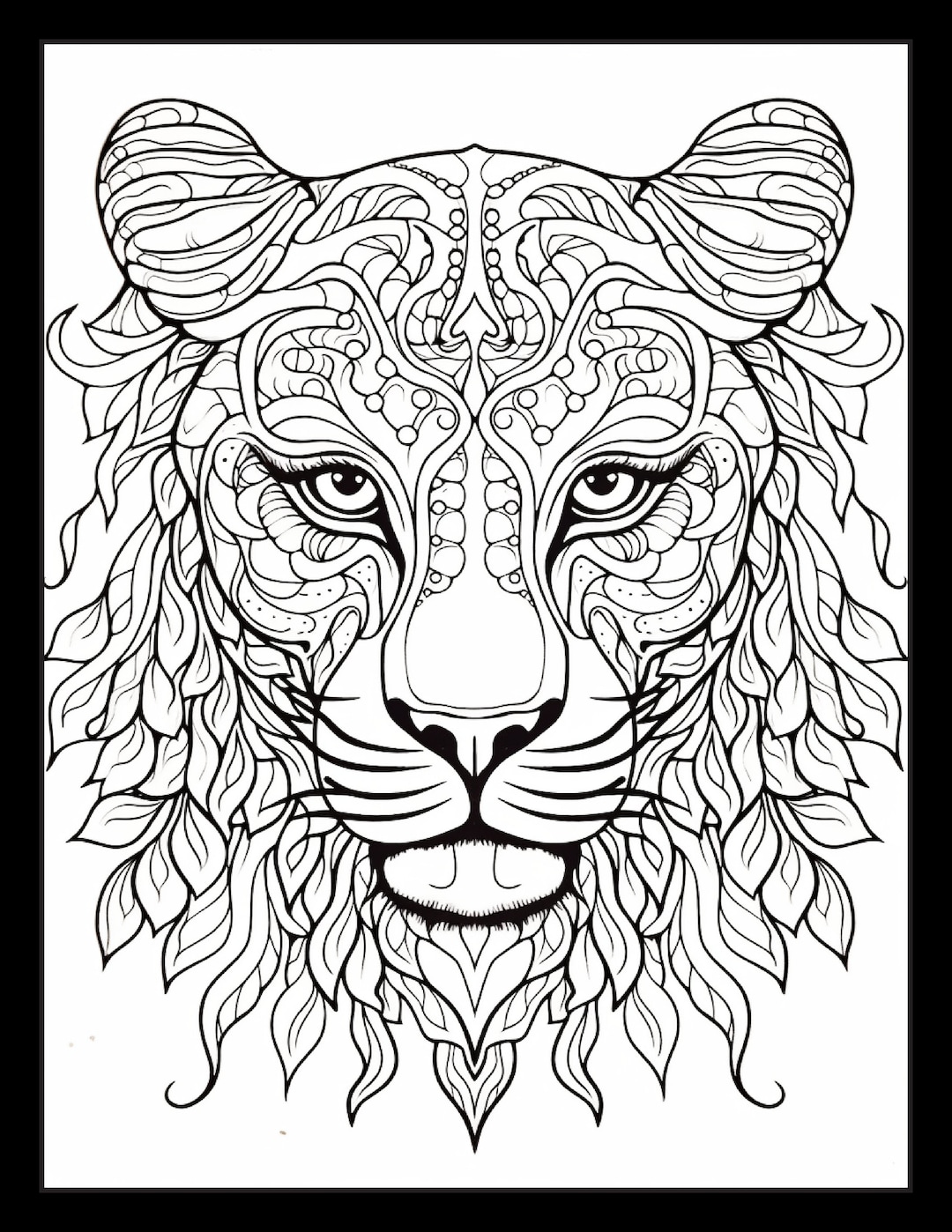 Best Seller 100 Animal Mandala Coloring Pages Adult and Kid Coloring ...