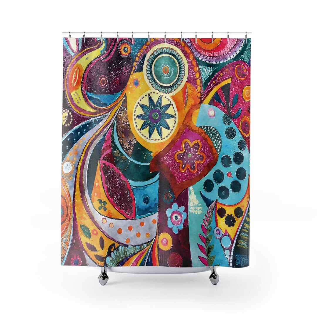 Rainbow Colorful Bohemian Shower Curtains 71 74 Best Selling Item Most