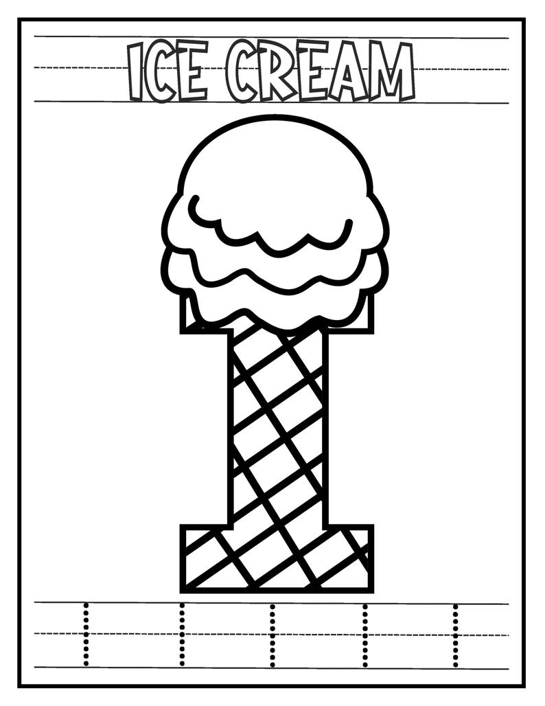 Alphabet Letter Coloring Pages 26 Pages for Kids Printable Instant ...