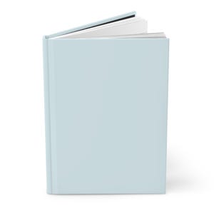 Plain Light Blue Pastel Blue Baby Blue Journal Hardcover Notebook, 5.75 ...