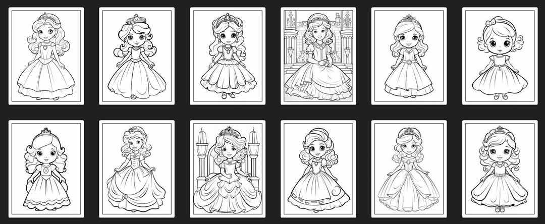 100 Cute Princess Coloring Pages - Adult and Kid Coloring Pages ...