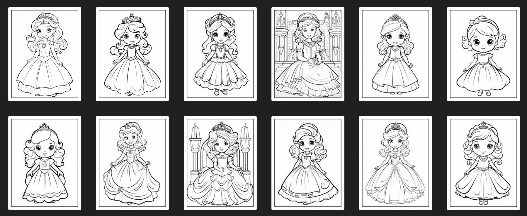 100 Cute Princess Coloring Pages - Adult and Kid Coloring Pages ...