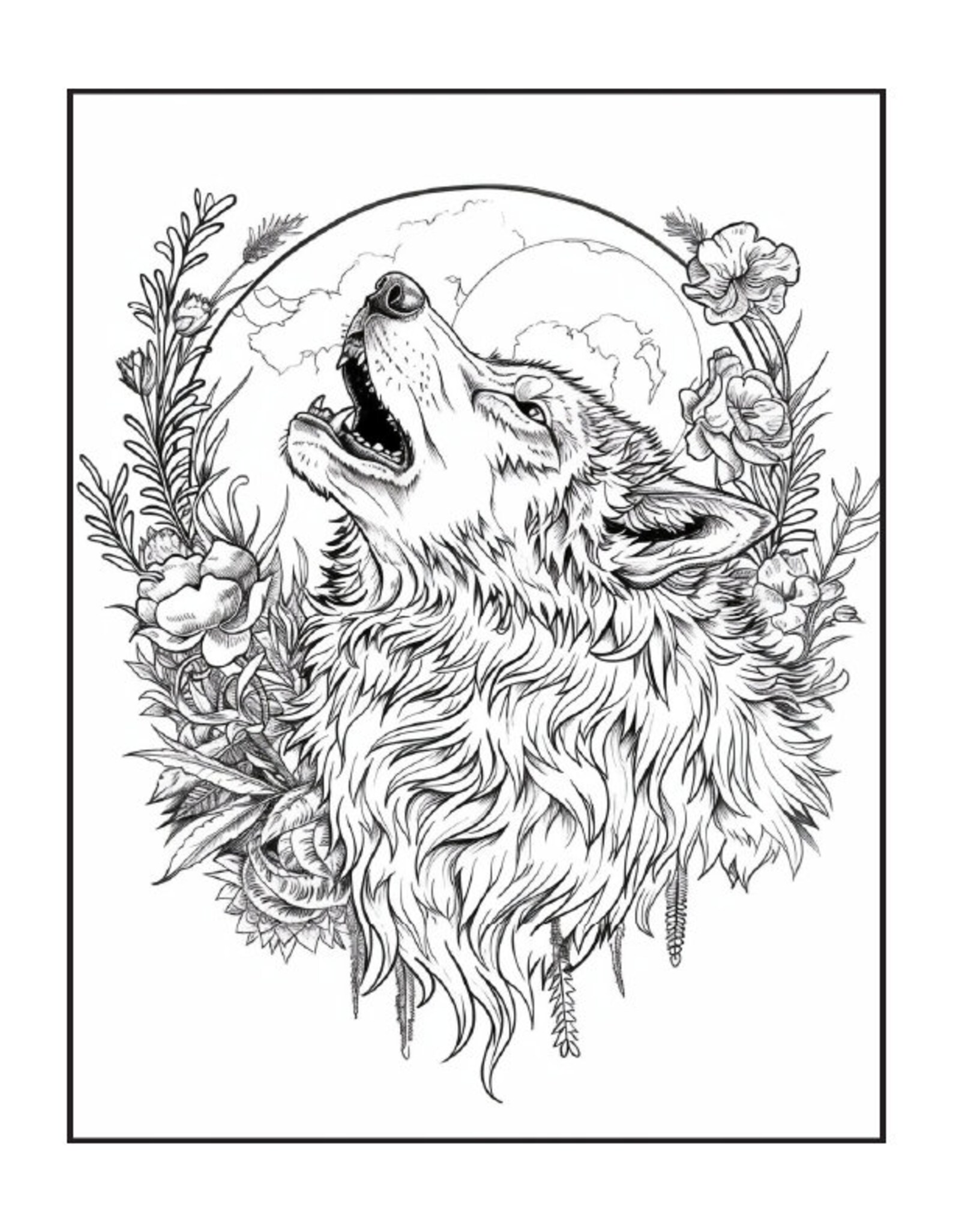 Best Selling Item 100 Boho Chic Moon Coloring Pages Kids and Adults ...
