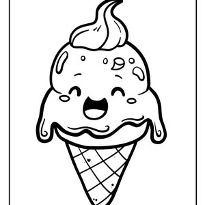 150 Cute Kawaii Summer Coloring Pages Printable Digital PDF for Kids ...