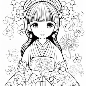 235 Cute Japanese Anime Coloring Pages for Kids Coloring Pages ...