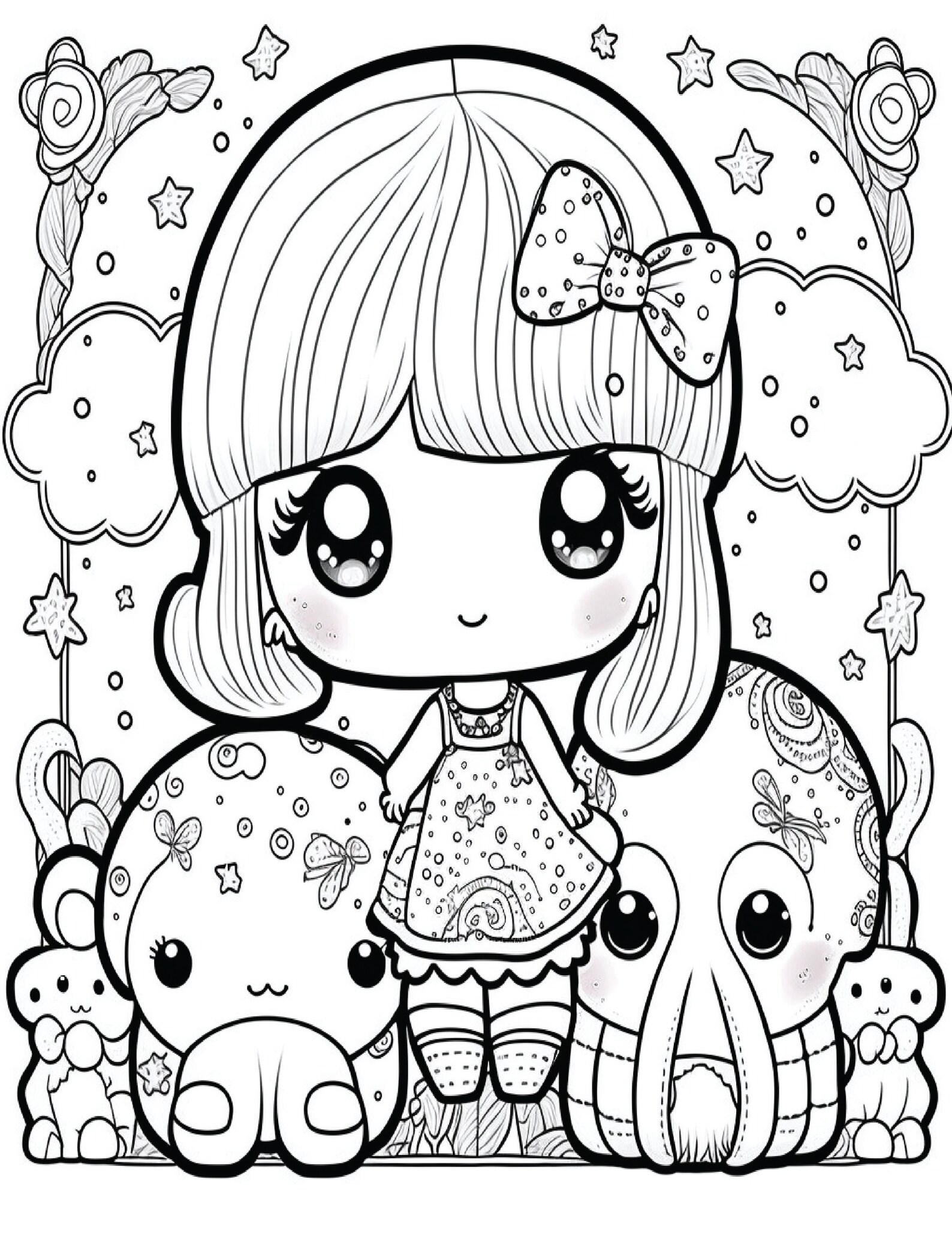 Best Seller Kawaii Coloring Pages - 42 Printable Pages | Instant ...