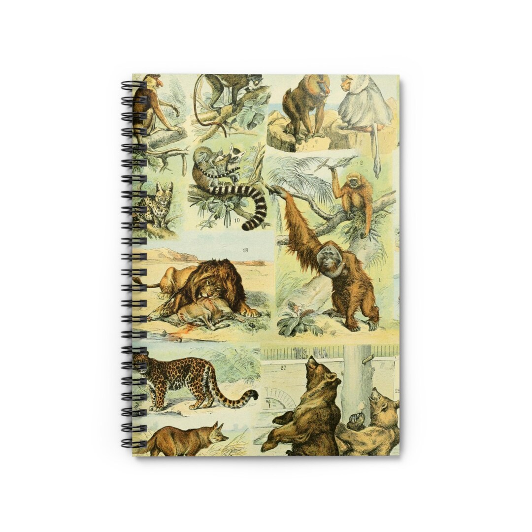 Vintage Animal Mammals Notebook 118 Pages Best Selling Item - Etsy