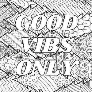 30 Positive Affirmations Zentangle Inspirational Coloring Pages Adult ...