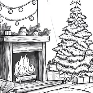 100 Cozy Christmas Coloring Pages Adults and Kids Coloring Pages ...