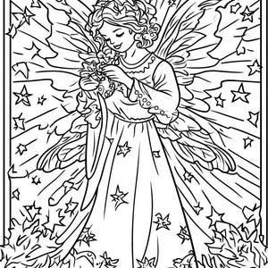100 Fairy Fairies Christmas Coloring Pages Adults and Kids Coloring ...