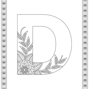 Alphabet Letter Coloring Pages 26 Pages for Kids and Adults Printable ...