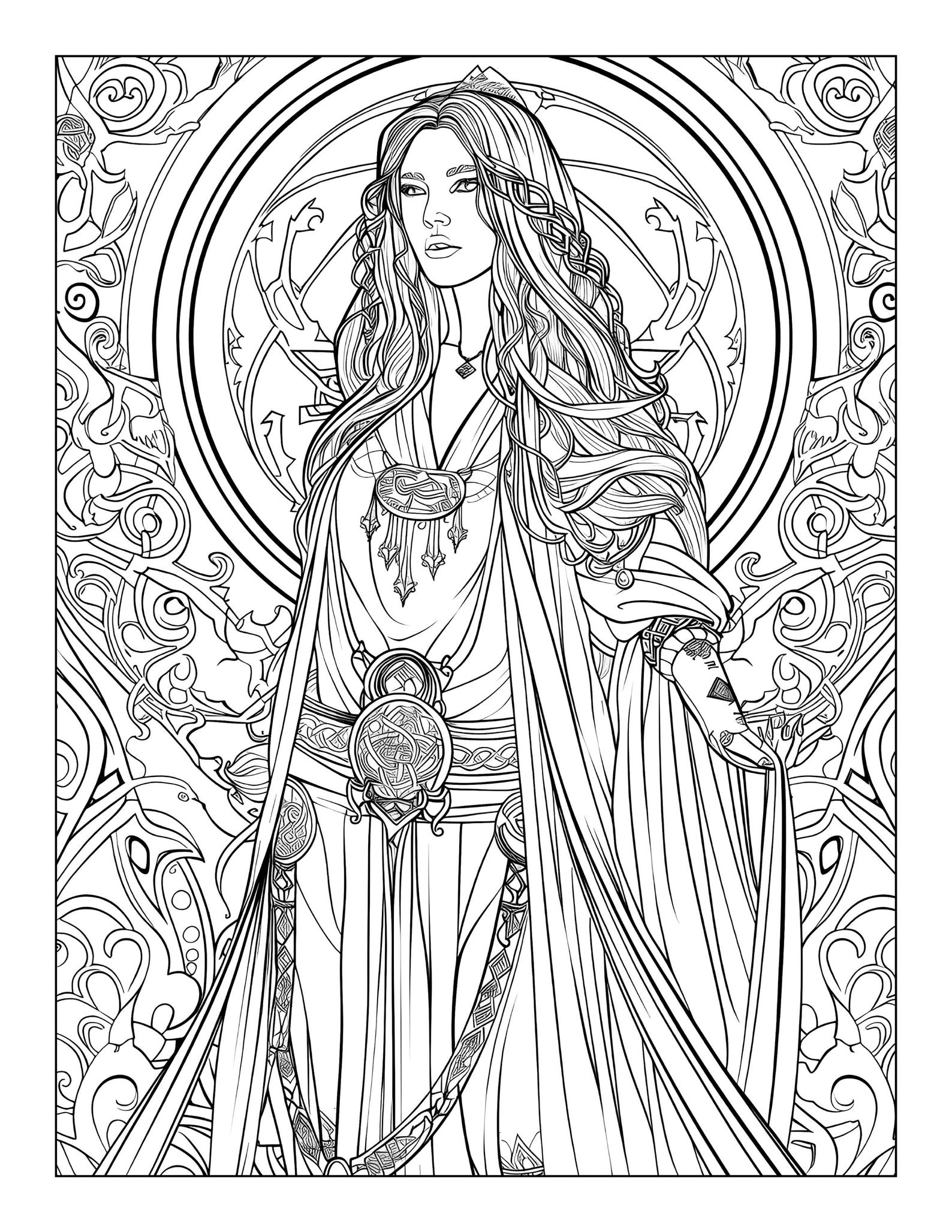 Best Seller 100 Gothic Halloween Coloring Pages Adult Coloring Pages ...