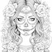 150 Girl Sugar Skull Coloring Pages - Adults and Kids Coloring Pages ...