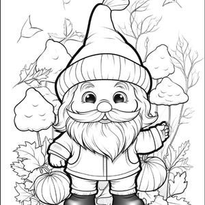 200 Cute Autumn Gnomes Coloring Pages - Adult and Kid Coloring Pages ...