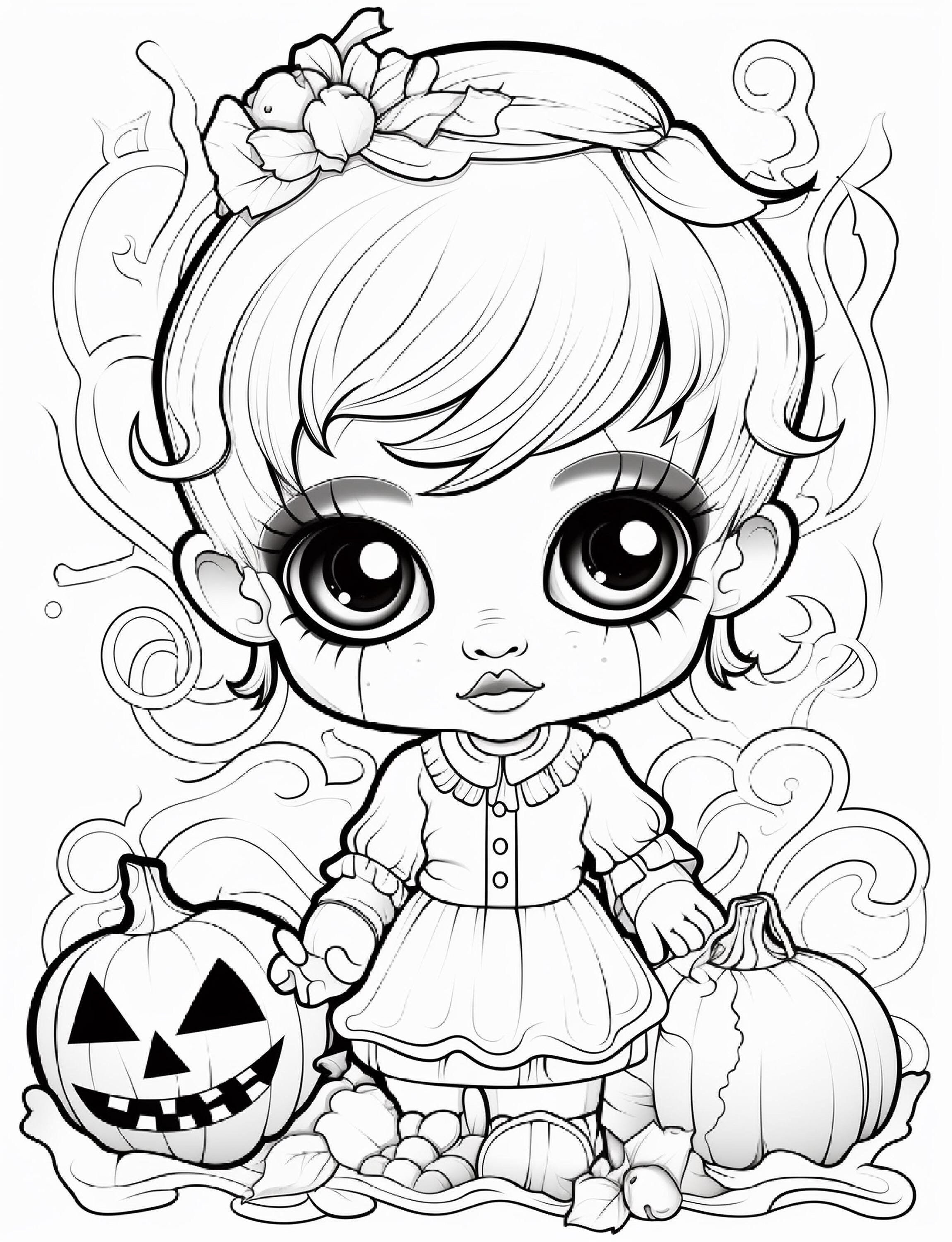 Best Selling 300 Creepy Halloween Coloring Pages Adult and Kid Coloring ...
