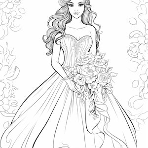 Best Seller 150 Bridesmaid Girls Coloring Pages (wedding) Adult ...